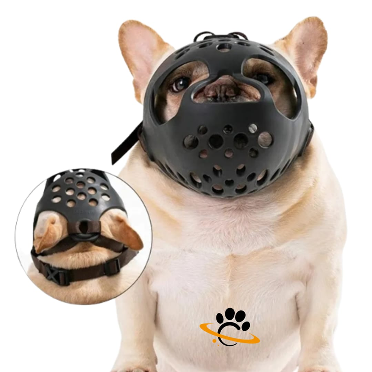 Bozal Para Perros Braquiocefálico Transpirable Anti-mordida