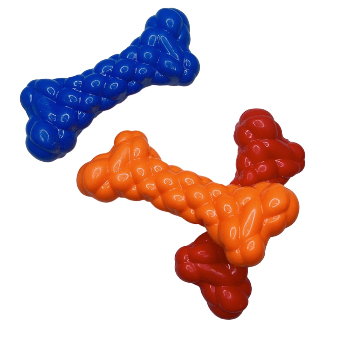 Hueso Robusto Para Perro Juguete En Goma Flexible Con Sonido