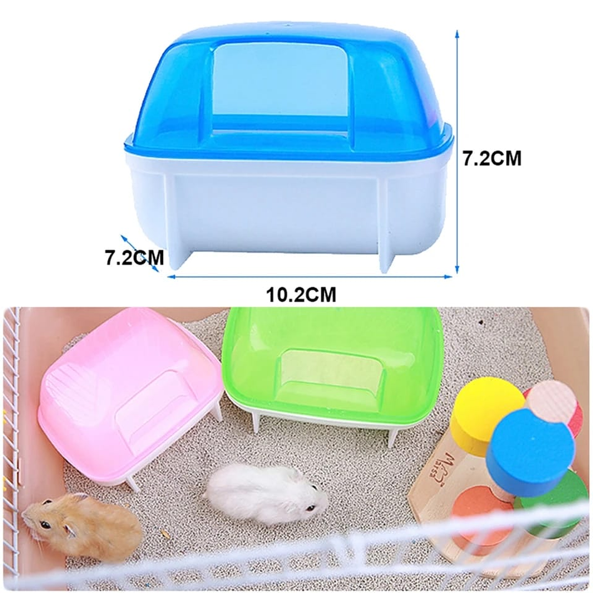 Baño De Arena Hamster Letrina Para Raton Cuy Hamster Rata