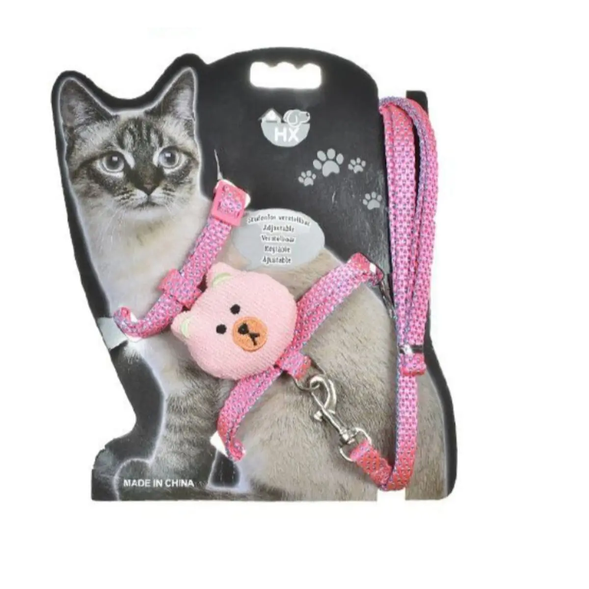 Arnés Para Gato Arnes Con Oso + Correa / Codystore
