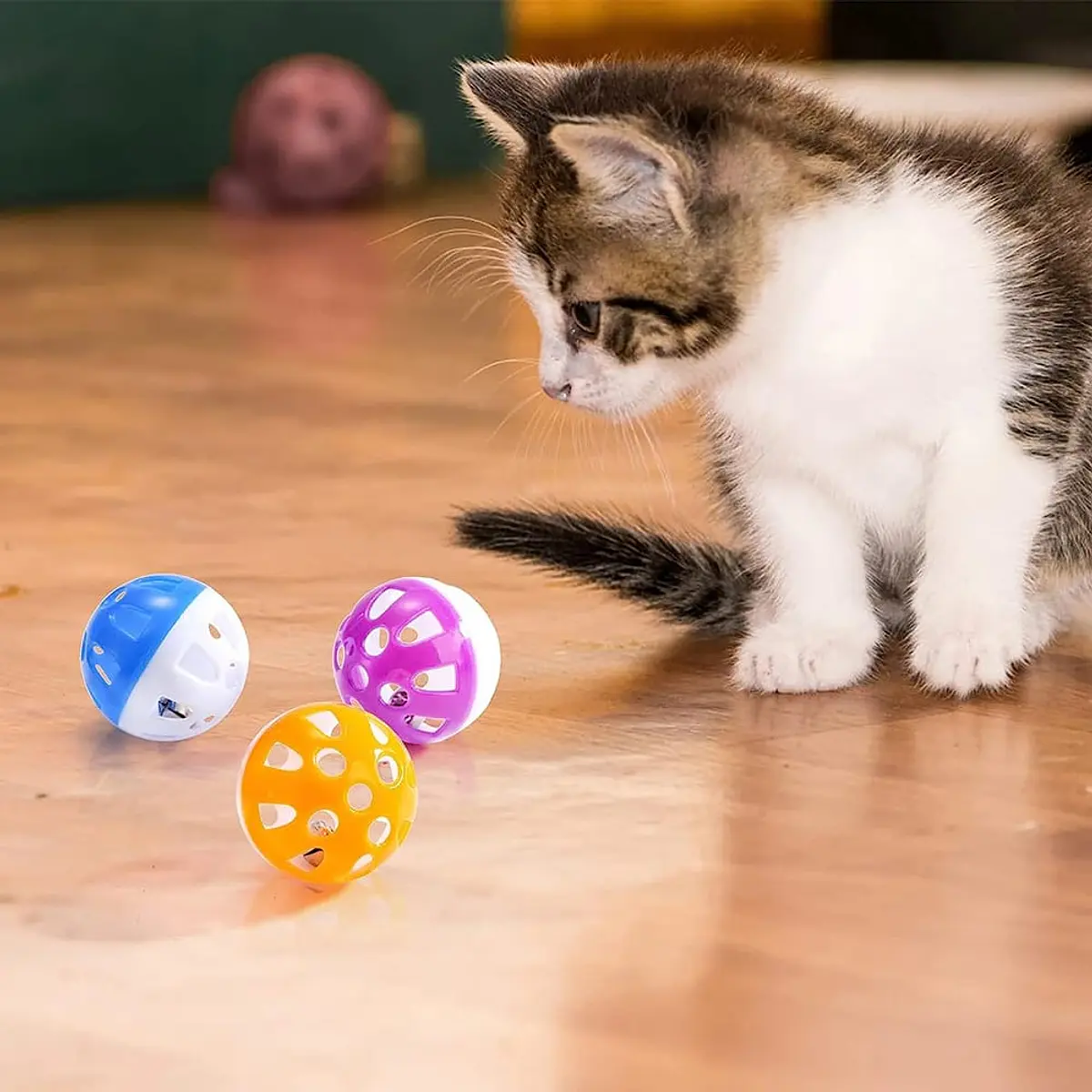 Caja Box 44 Unidades Cat Toys Pelotas Gato Mascota Codystore
