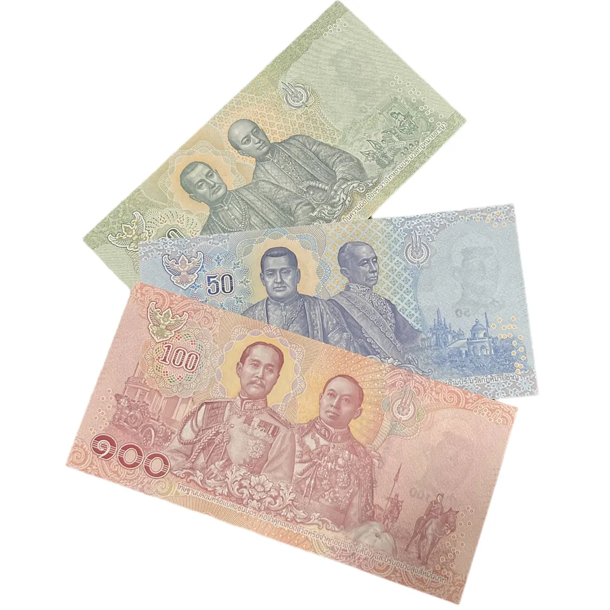 Tailândia 20, 50 e 100 Bhat 2020