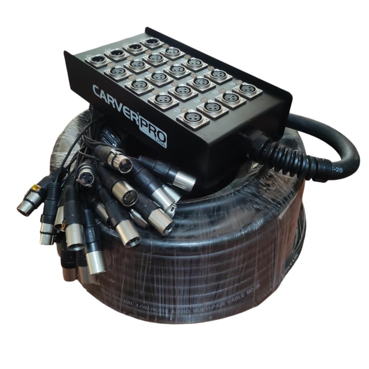 Multipar de 16 x 4 canales 40 mts CarverPro BSB 220 4/40