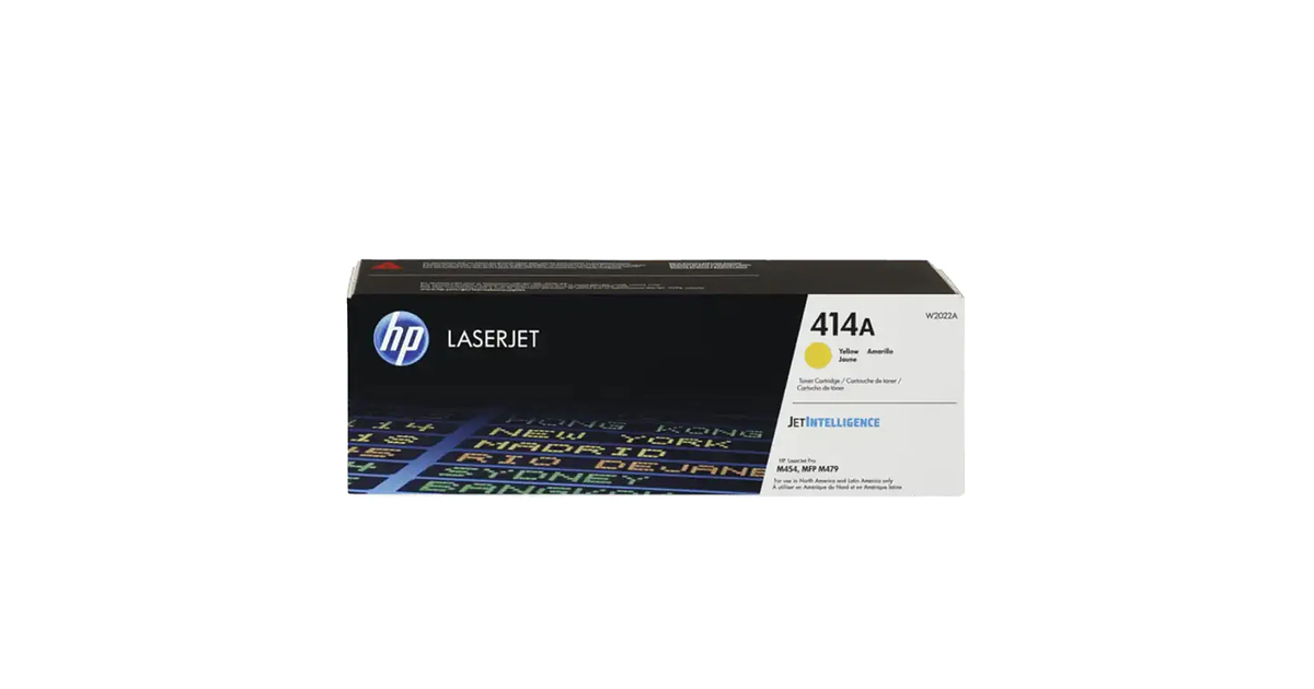 Tóner Original HP 414A Amarillo LaserJet Pro (W2022A)