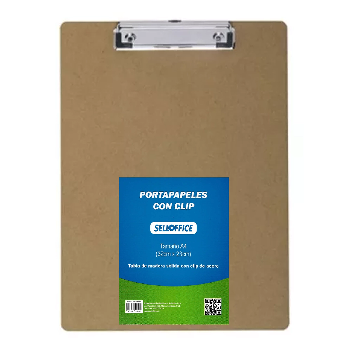 Tablilla Porta Papeles Tamaño A4 con Clip Selloffice