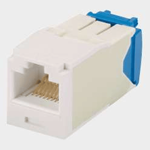 Modulo RJ45 CAT 6A Panduit Mini-Com UTP Blanco