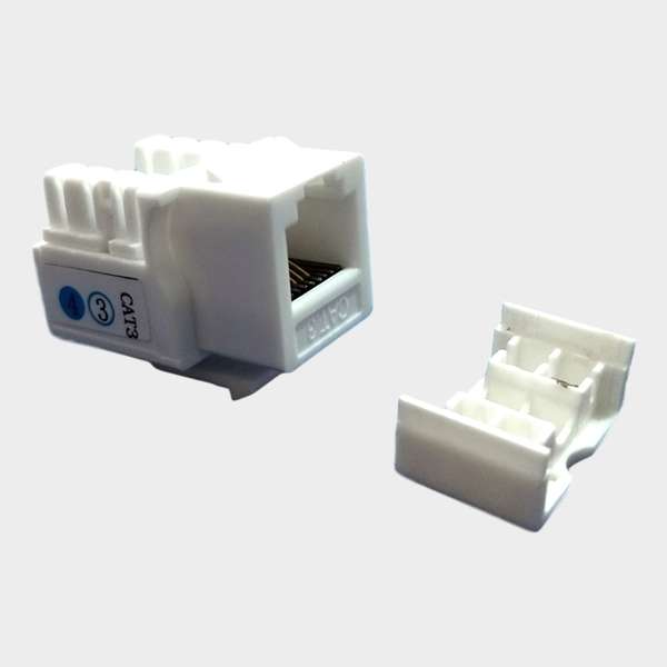 Módulo RJ11 CAT3 UTP Keystone Tipo 110 Blanco