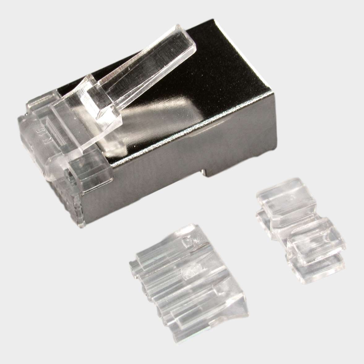 Conector RJ45 CAT 6A FTP Blindado 23AWG 100 unidades