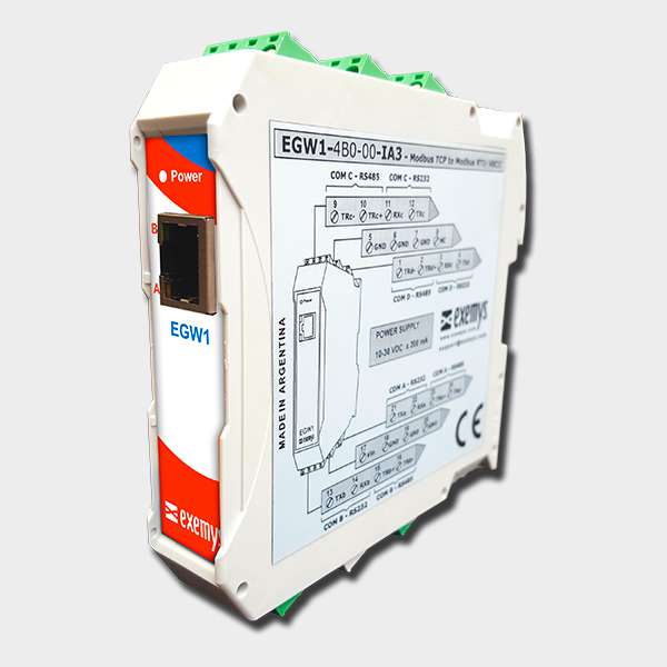 Conversor Modbus Serie a Modbus TCP EGW1-IA3-MB 1 RJ45