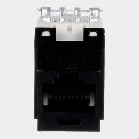 Modulo RJ45 CAT 6 Panduit Keystone UTP 4 pares Negro