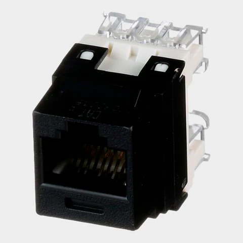 Modulo RJ45 CAT 6 Panduit Keystone UTP 4 pares Negro