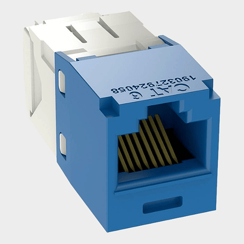 Modulo RJ45 CAT 6 Panduit Jack UTP CJ688TGBU Azul