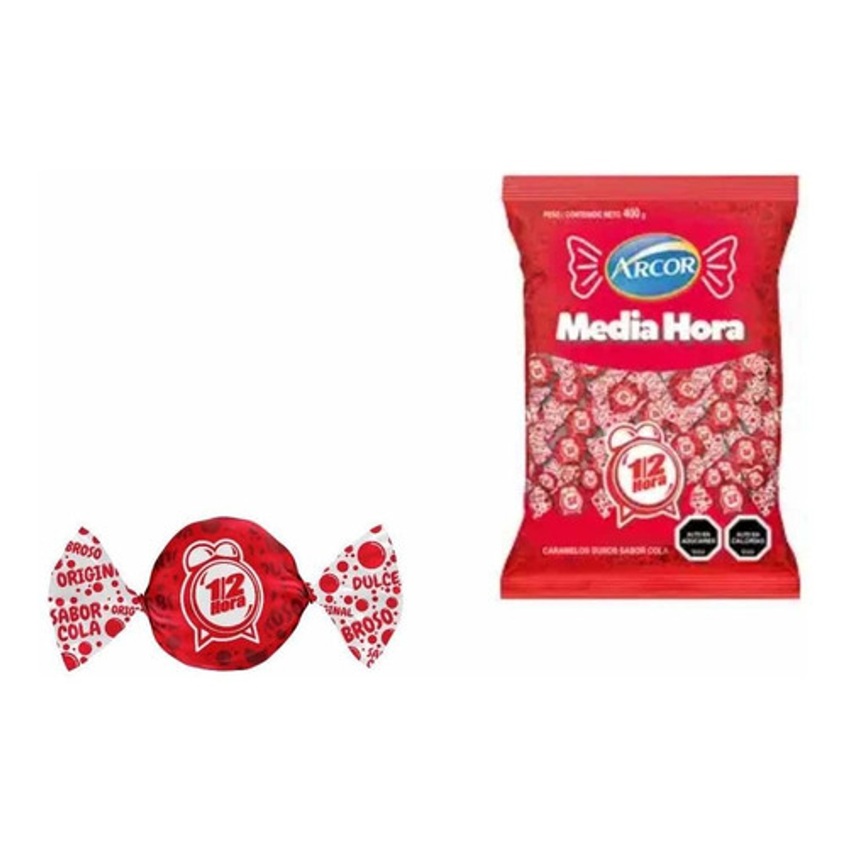 Caramelos Media Hora Arcor 100 Unidades