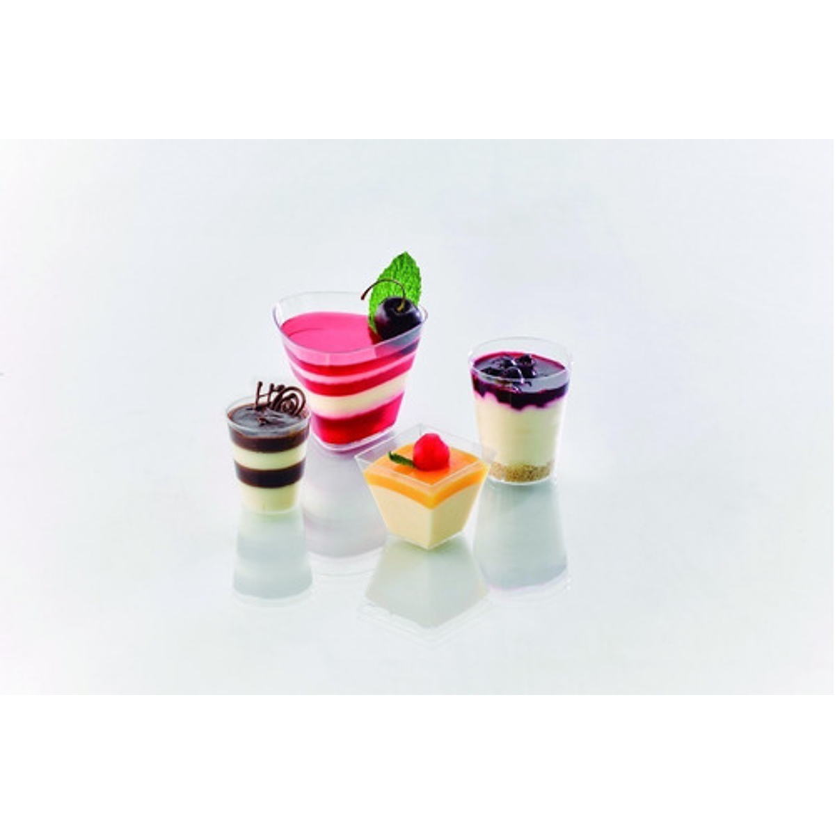 Copa Triangular Para Postres 6oz 28gr X12 Unidades