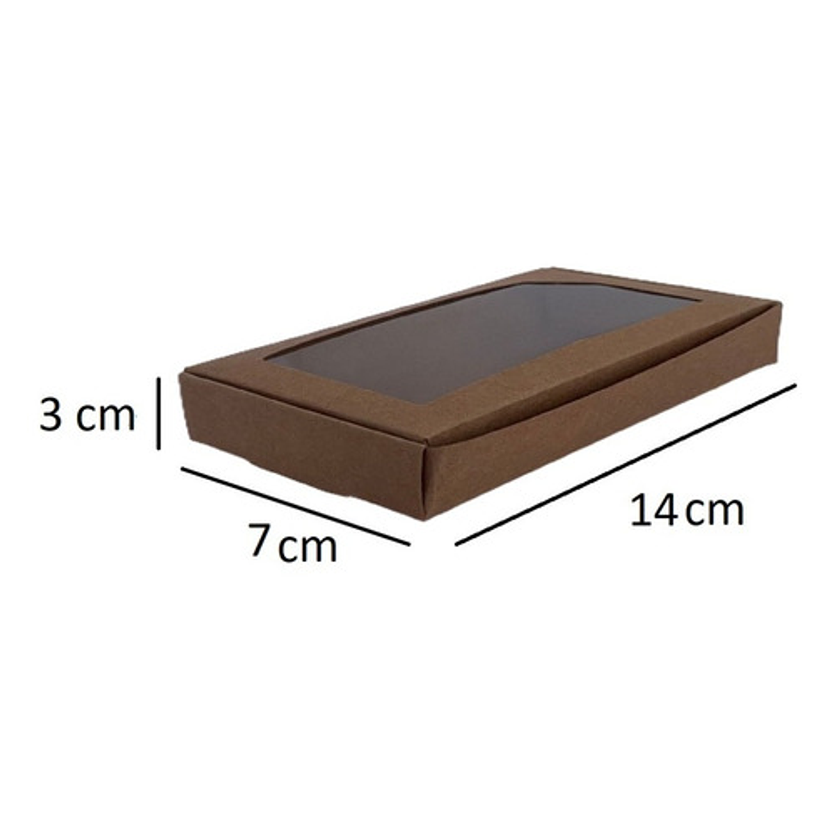 5 Cajas De Cartón Kraft Multiuso Autoarmables 14x7x3 Cm No2