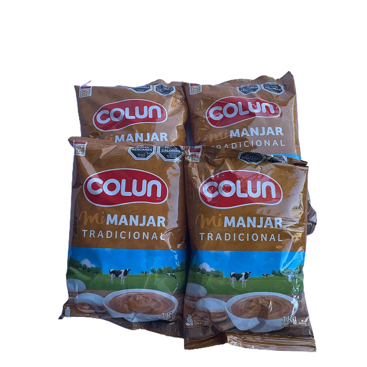 Pack 4 Manjar Colun Tradicional 1 Kg