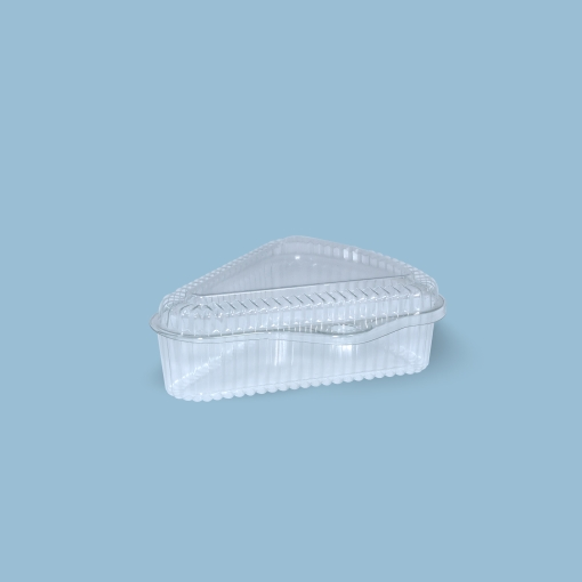 Envase Transparente Cristal Triangular BAJO 11x5 Cm 50 Unid.