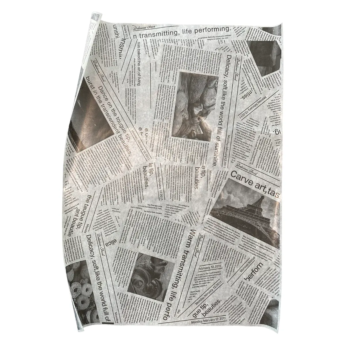 Papel Antigrasa 28x38 cm 100 unidades Papel de Diario