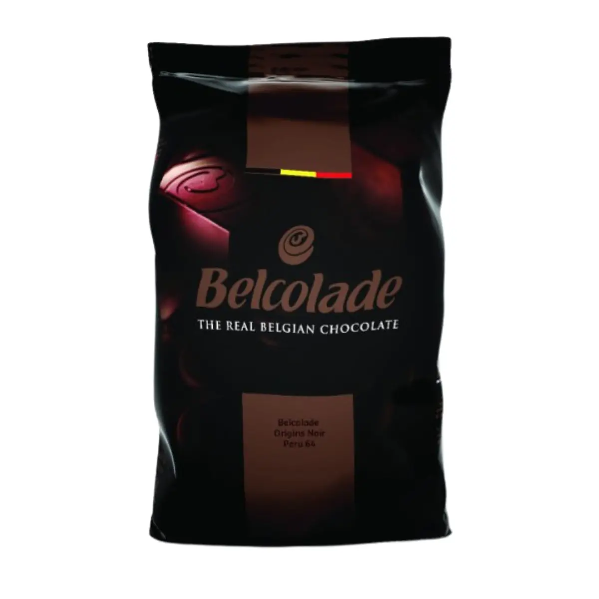 Chocolate Belcolade Origen Perú 64% Cacao Amargo 1kg