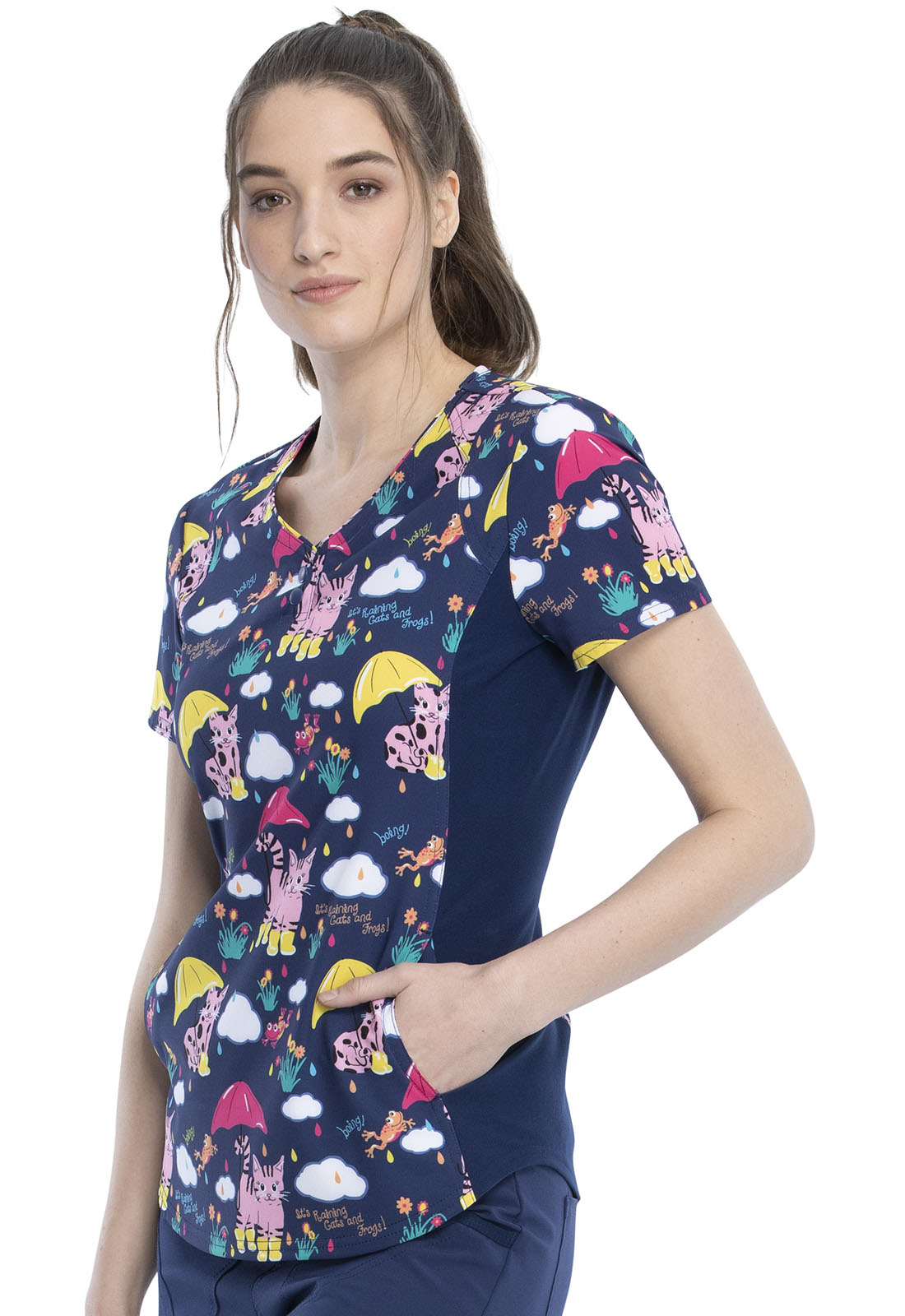 TOP ESTAMPADO MUJER, CHEROKEE IFLEX CK732 RACF