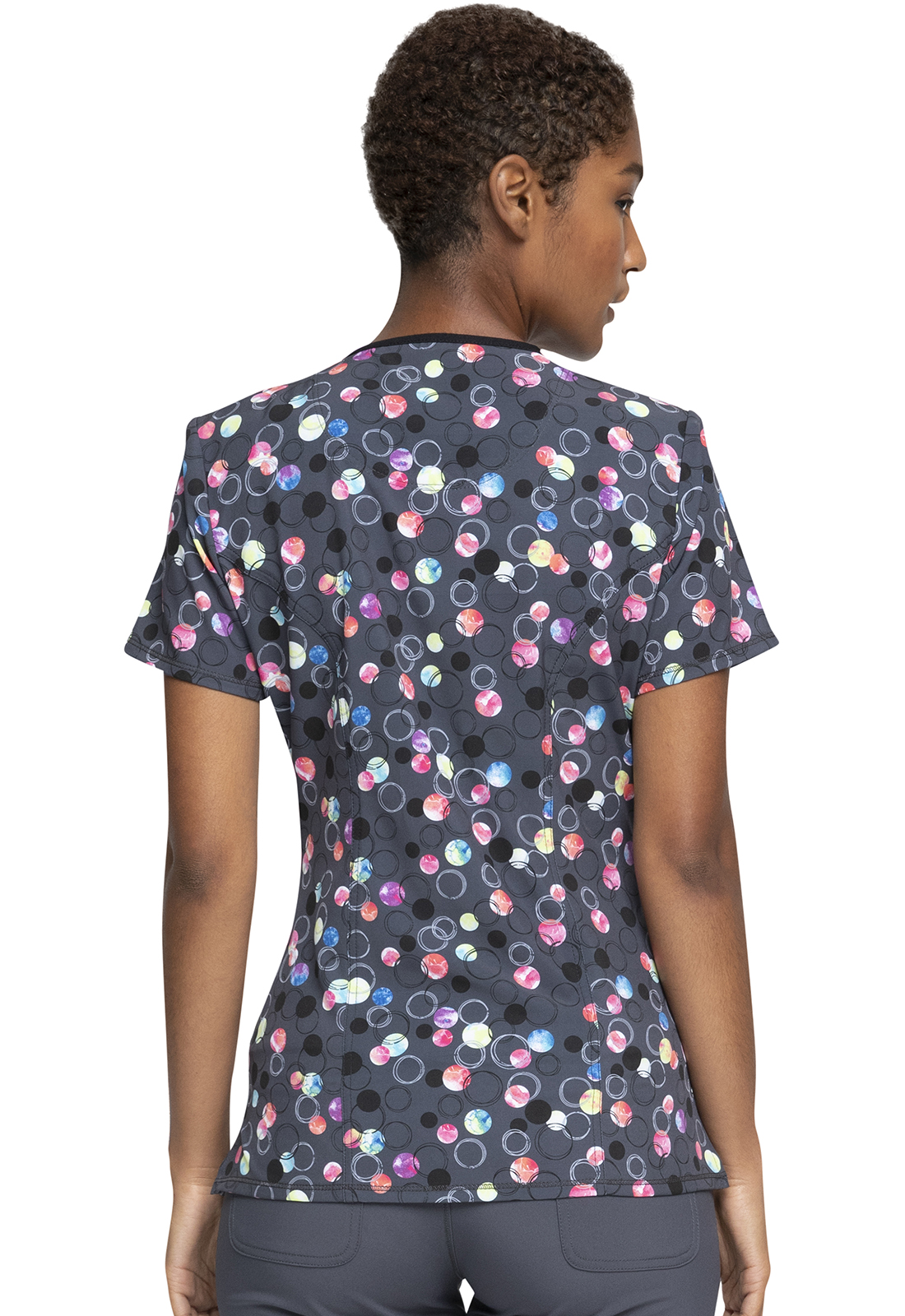 TOP ESTAMPADO MUJER, CHEROKEE INFINITY CK609 DTBL