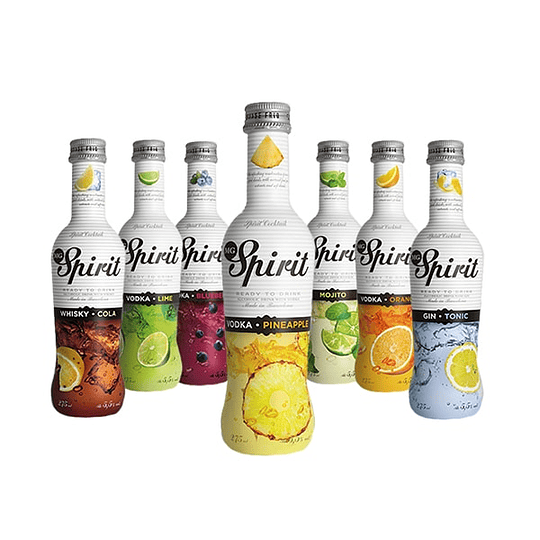Coctel MG Spirit Variedades Botella 272cc Precio Oferta
