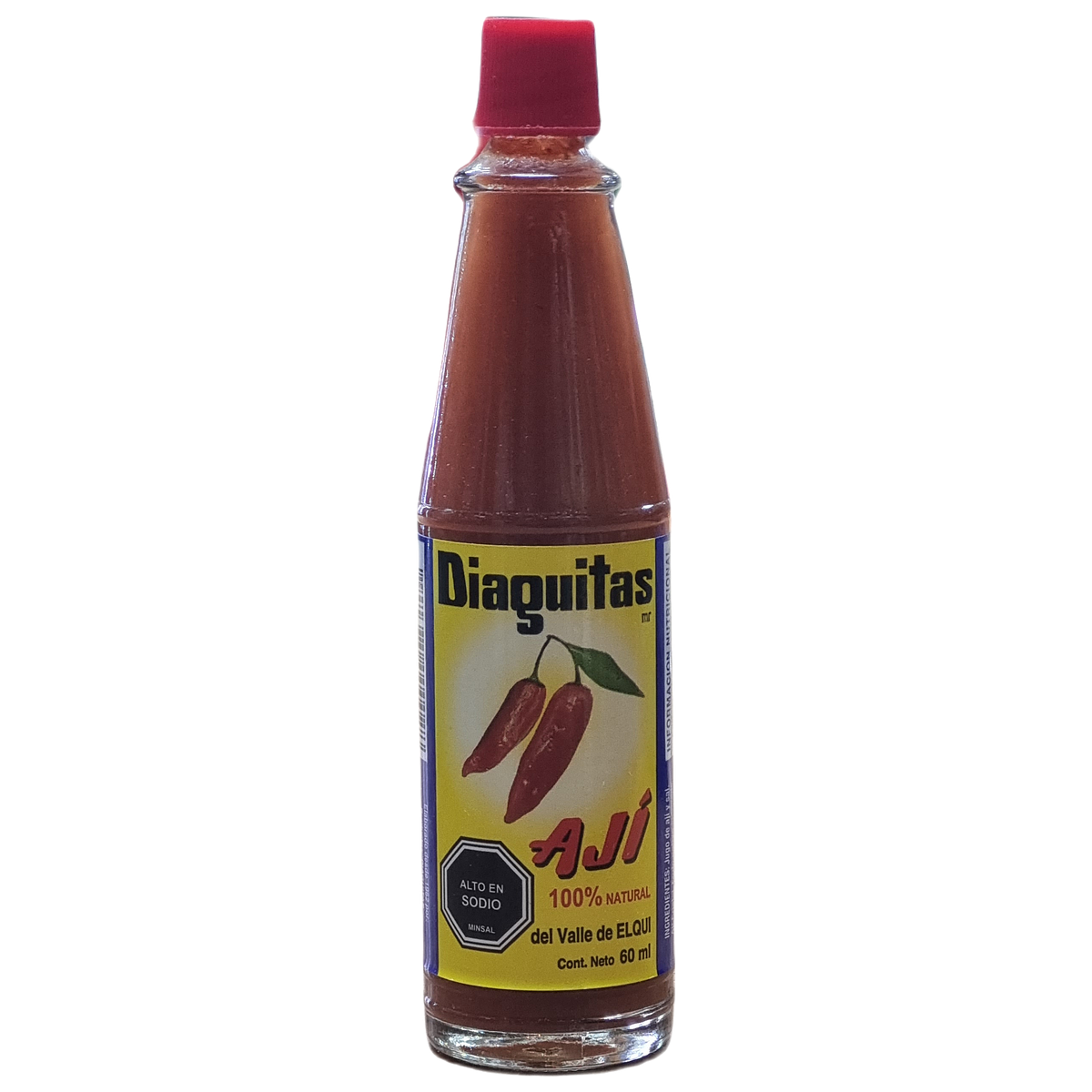 Salsa de Aji Rojo Diaguitas 100% Natural 60ml