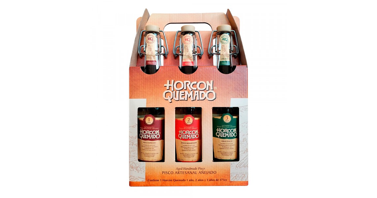 PISCO HORCON QUEMADO MIX. 35º + 40º + 46º 375cc