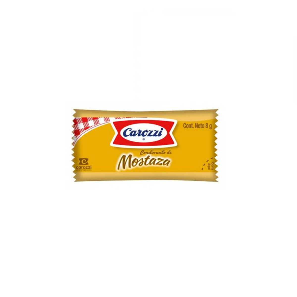 Sachet mostaza sachet Carozzi