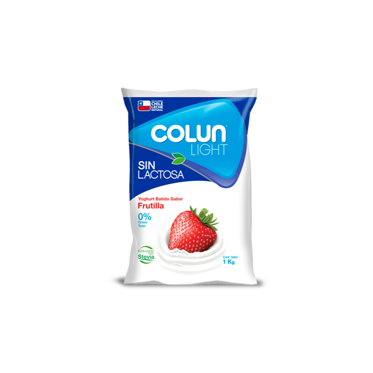 Yogurt Colun Light Sin Lactosa Frutilla 1kg