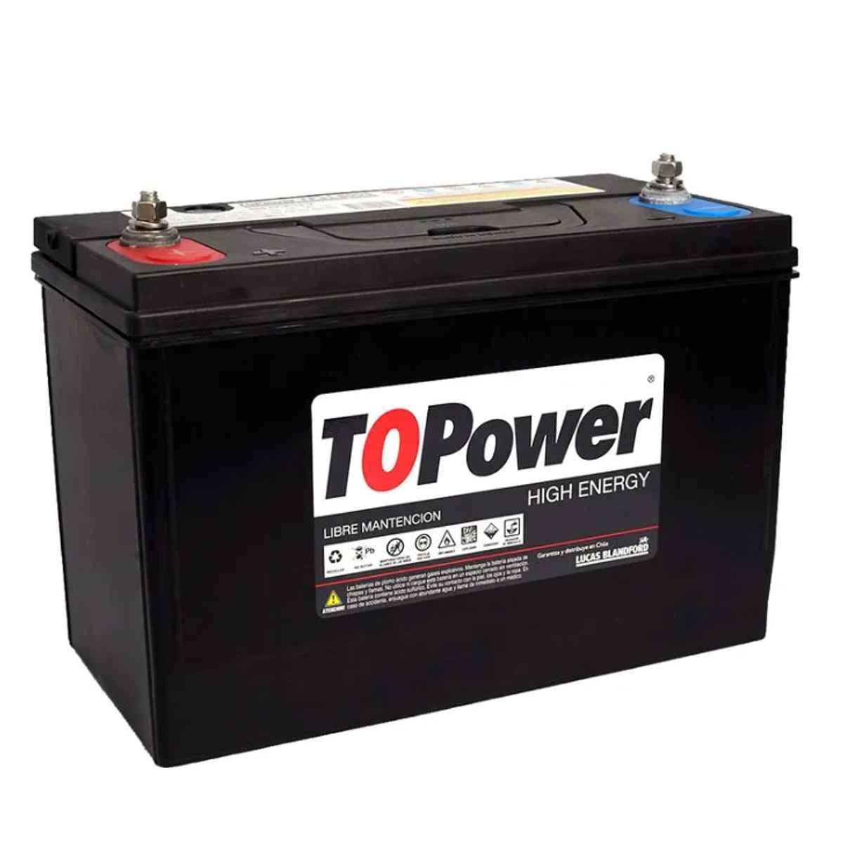 BATERÍA TOPOWER 100AMP/800CCA (- +)