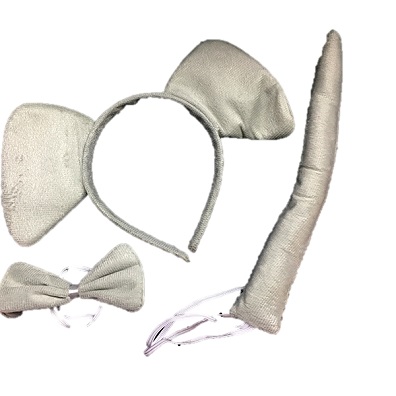 Set 3 piezas animalito cintillo elefante feco*3*12