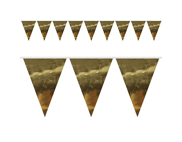 Banderin metalico dorado 2.6m x 1un-m3-m10(12)