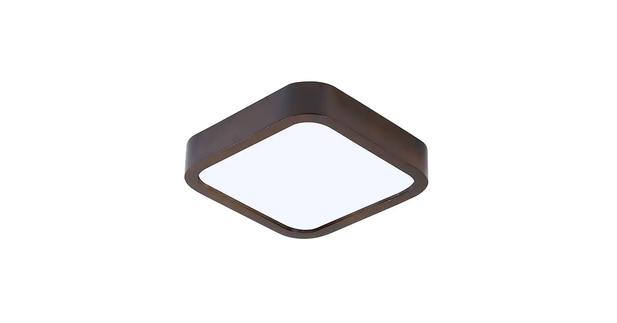 LAMPARA LED CUADRADA 300MM SOBREPUESTO CON CONTROL MADERA