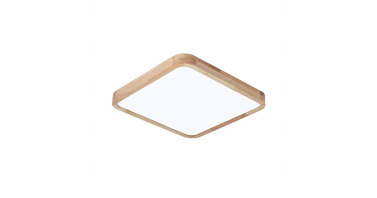 LAMPARA LED CUADRADO 300MM SOBREPUESTO CON CONTROL MADERA