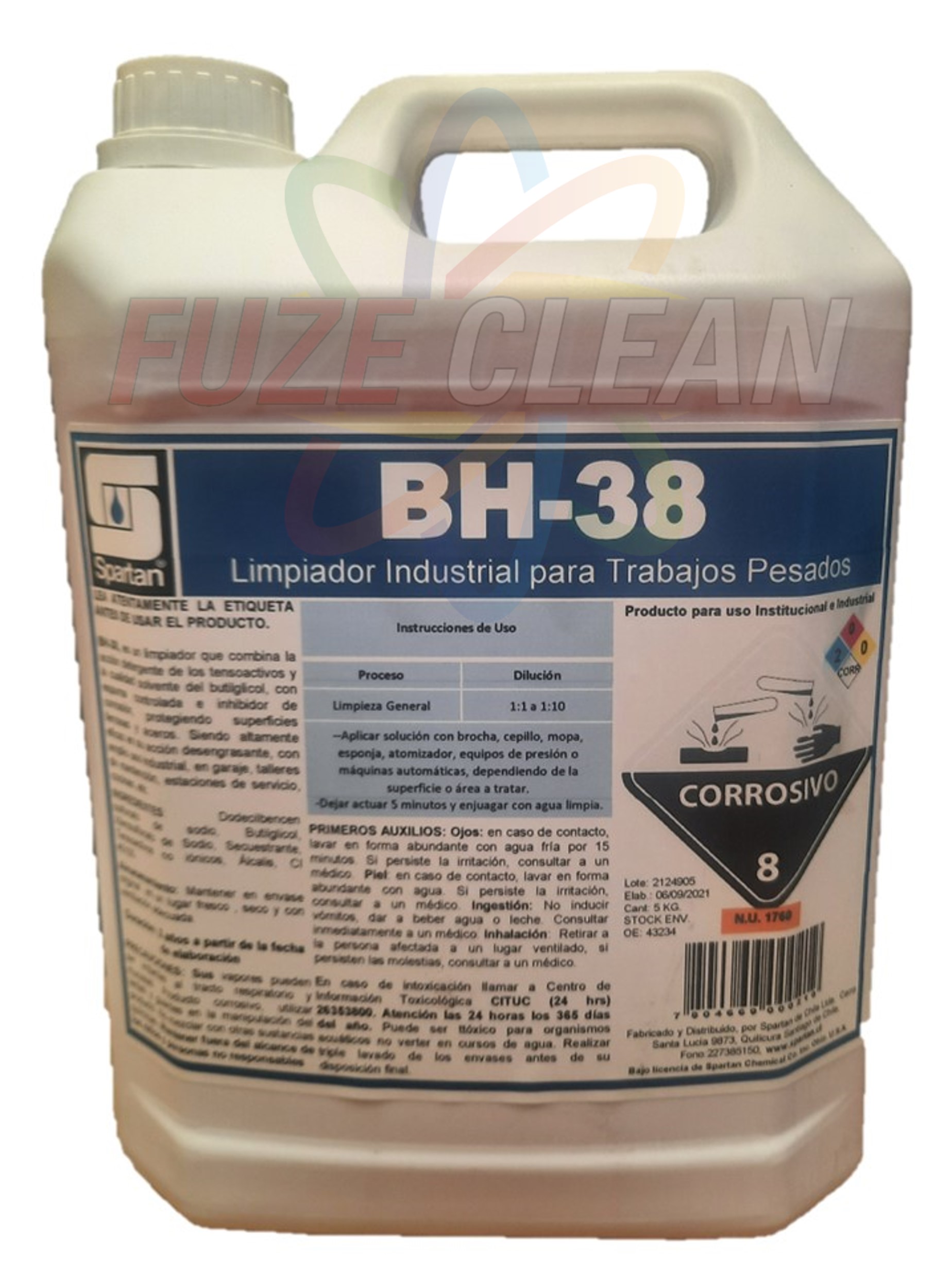 BH-38 Limpiador desengrasante Industrial - SPARTAN