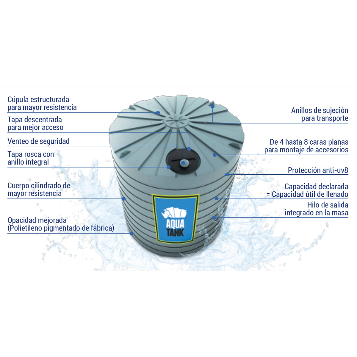 ESTANQUE VERTICAL 5000 L