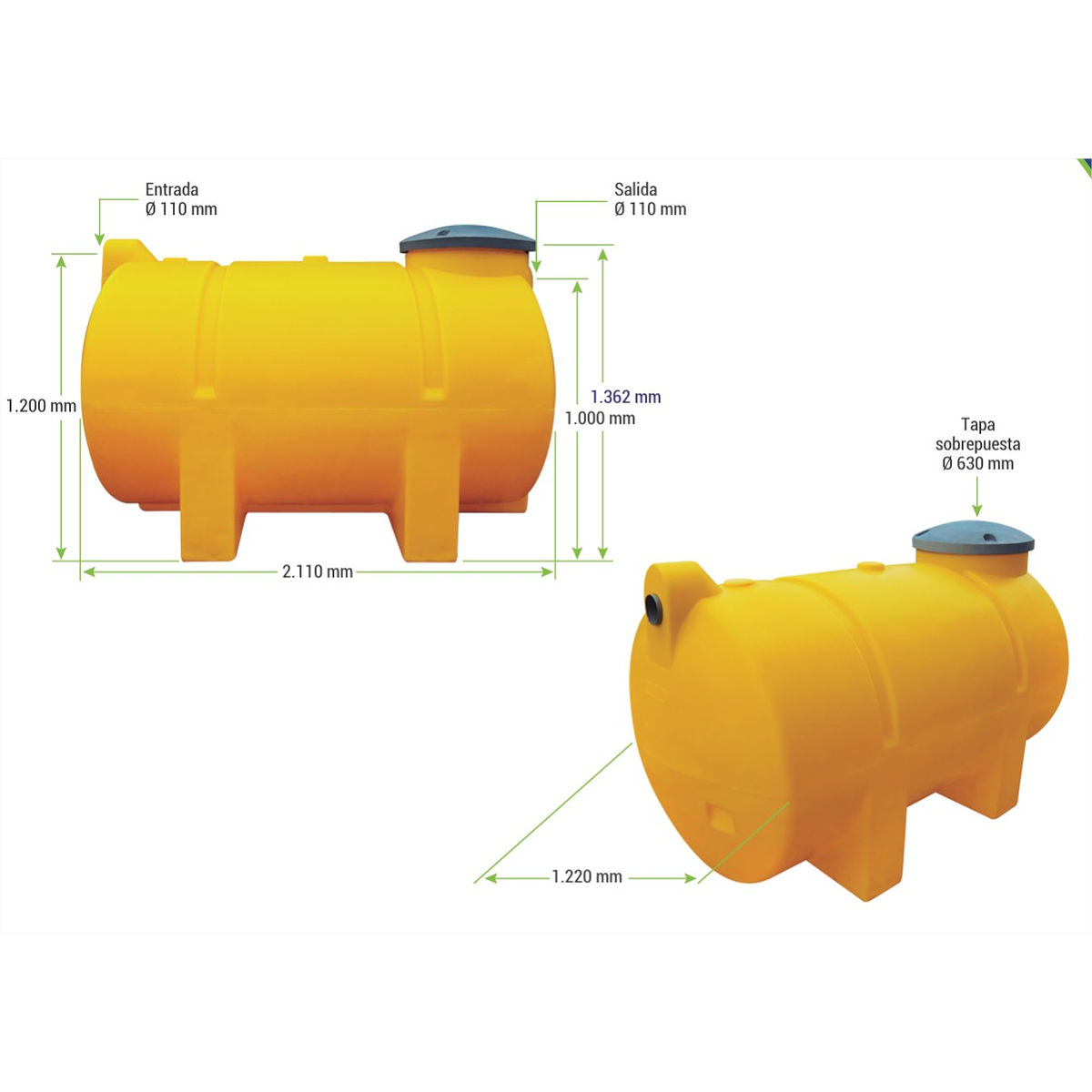 FOSA SÉPTICA 2.350 L