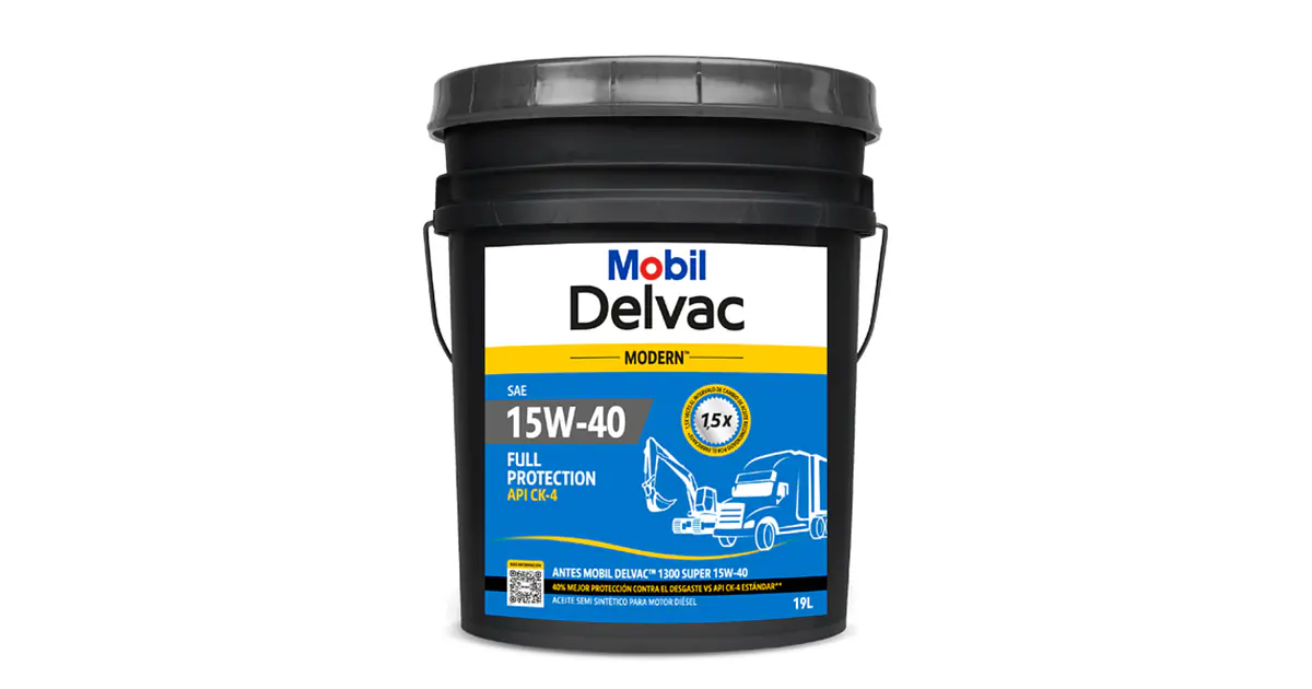 Mobil Delvac Modern 15W-40 19L – Protección Total Diésel Pro