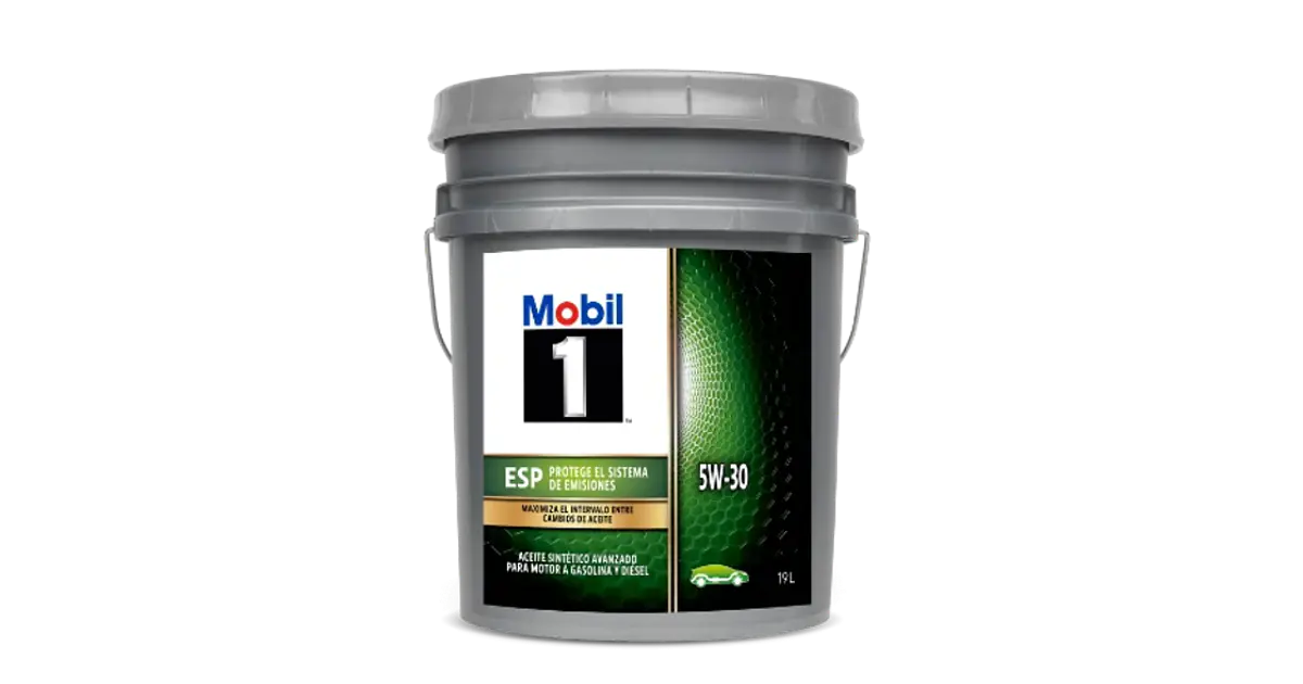 Mobil 1 ESP 5W-30 19L – Aceite Sintético Bajo Cenizas Pro