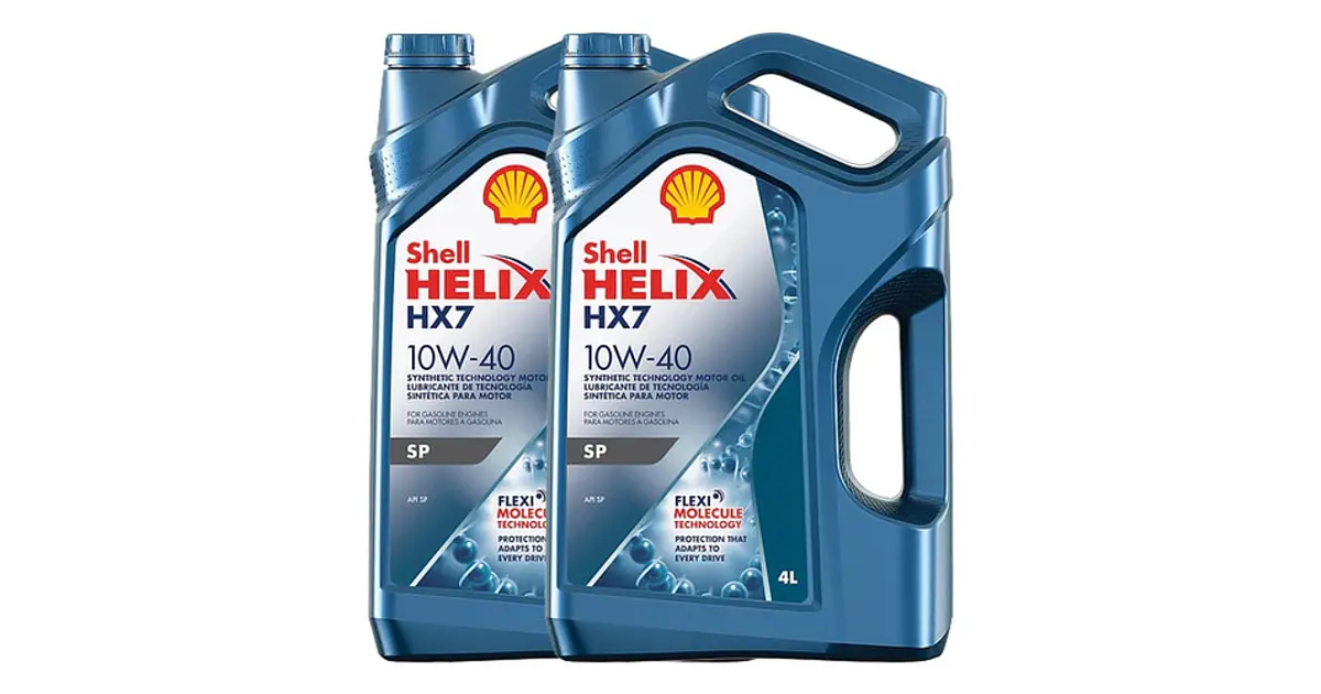 Aceite 10w40 Hx7 Shell Doble Sello 8 Lts