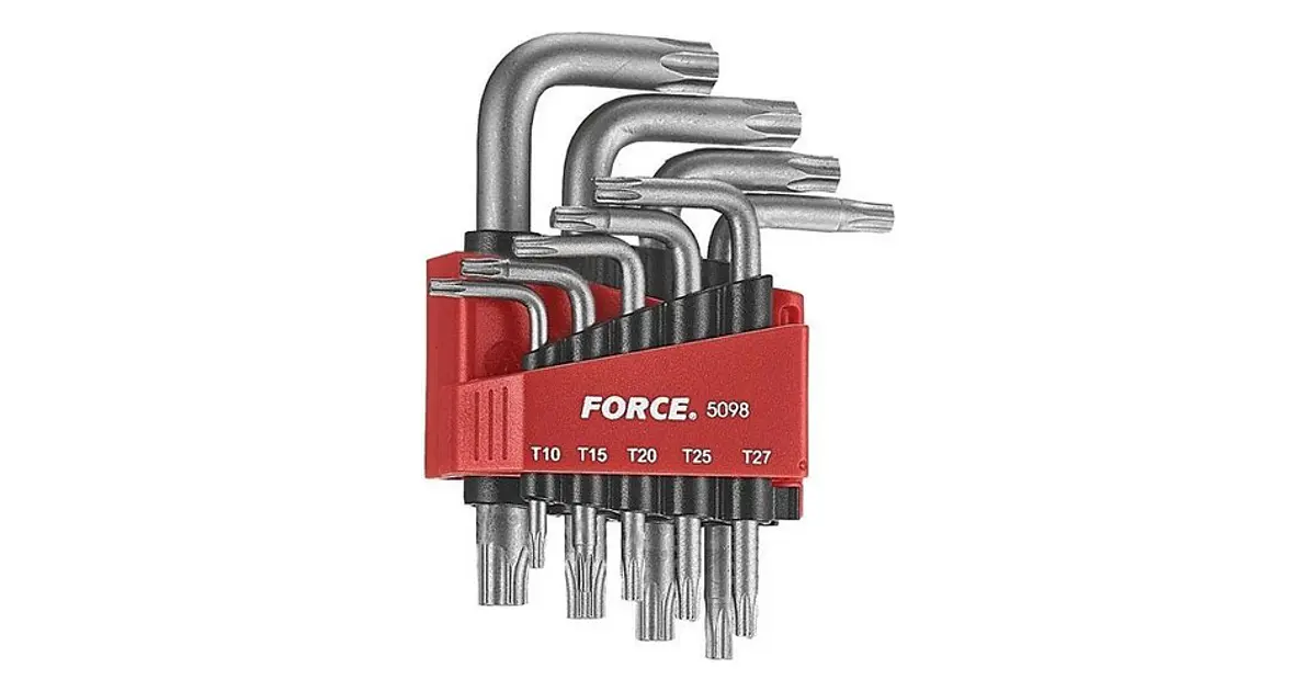 Juego Llave Torx T10 - T50 De 9 Piezas (5098) Force