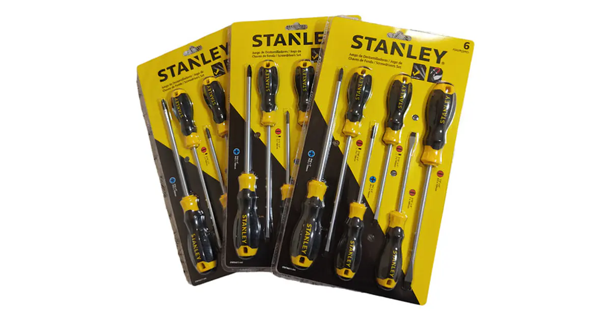 Pack X 3 Juegos De 6 Destornilladores (stmt66672) - Stanley