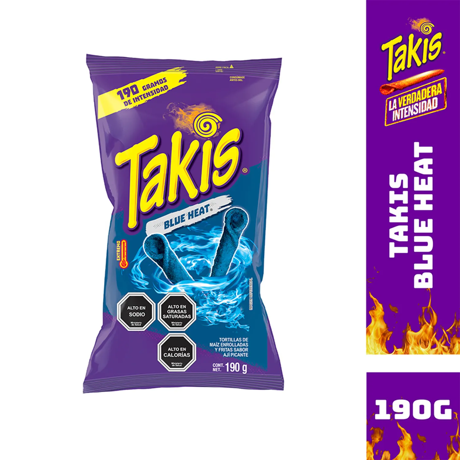 Takis Blue Heat - 190g Takis Azul