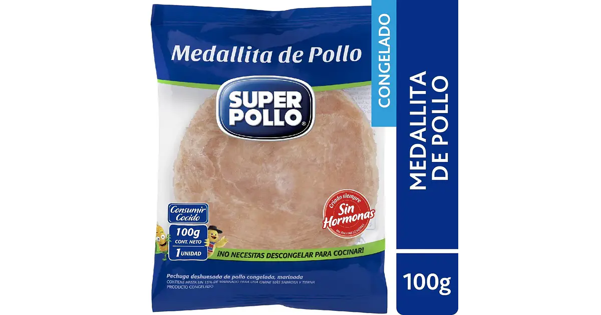 Medallita de Pollo 100g - Super Pollo