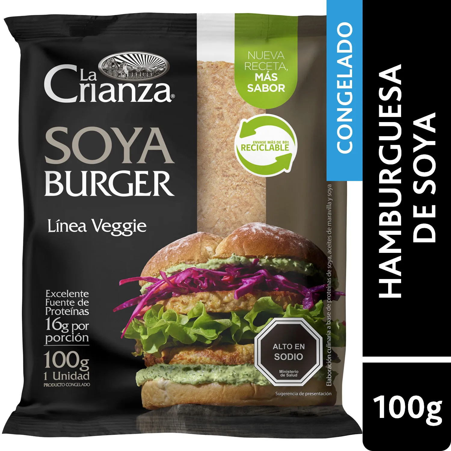 Hamburguesa de Soya - Soya Burger 100g - La Crianza