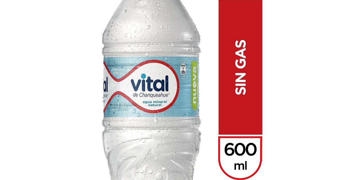 Agua mineral Vital sin gas botella 600 ml