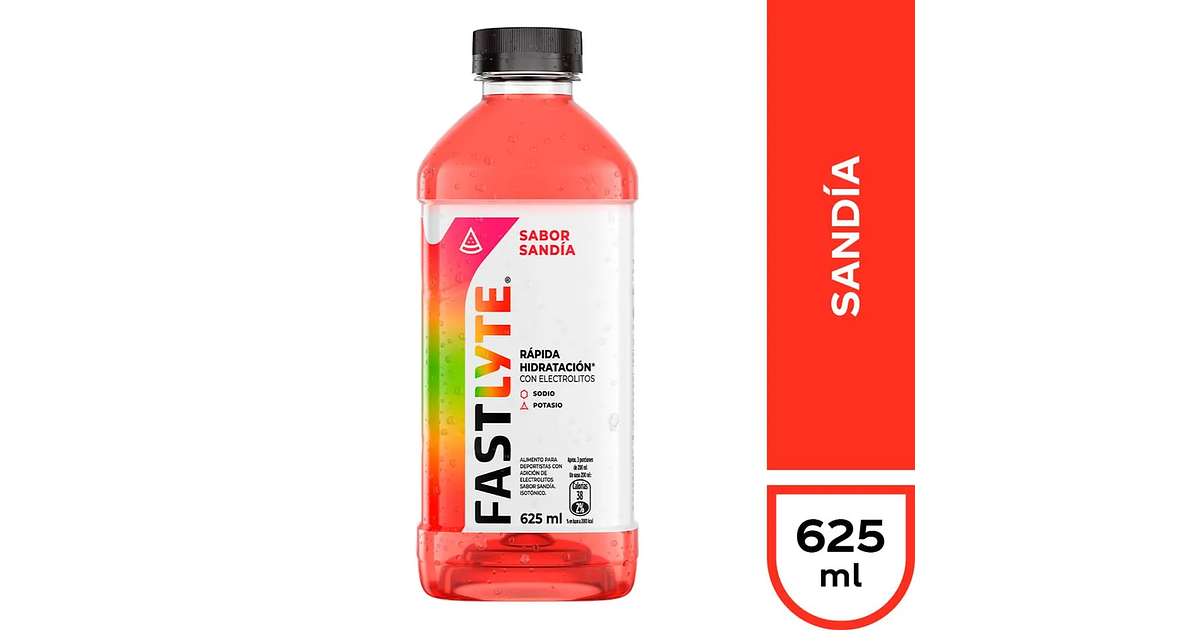 Bebida Fastlyte Sabor Sandía 625 ml