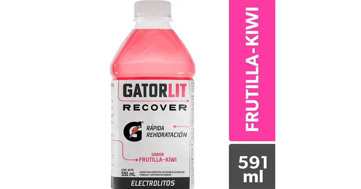 Bebida Suero Gatorlit Frutilla Kiwi 591 cc