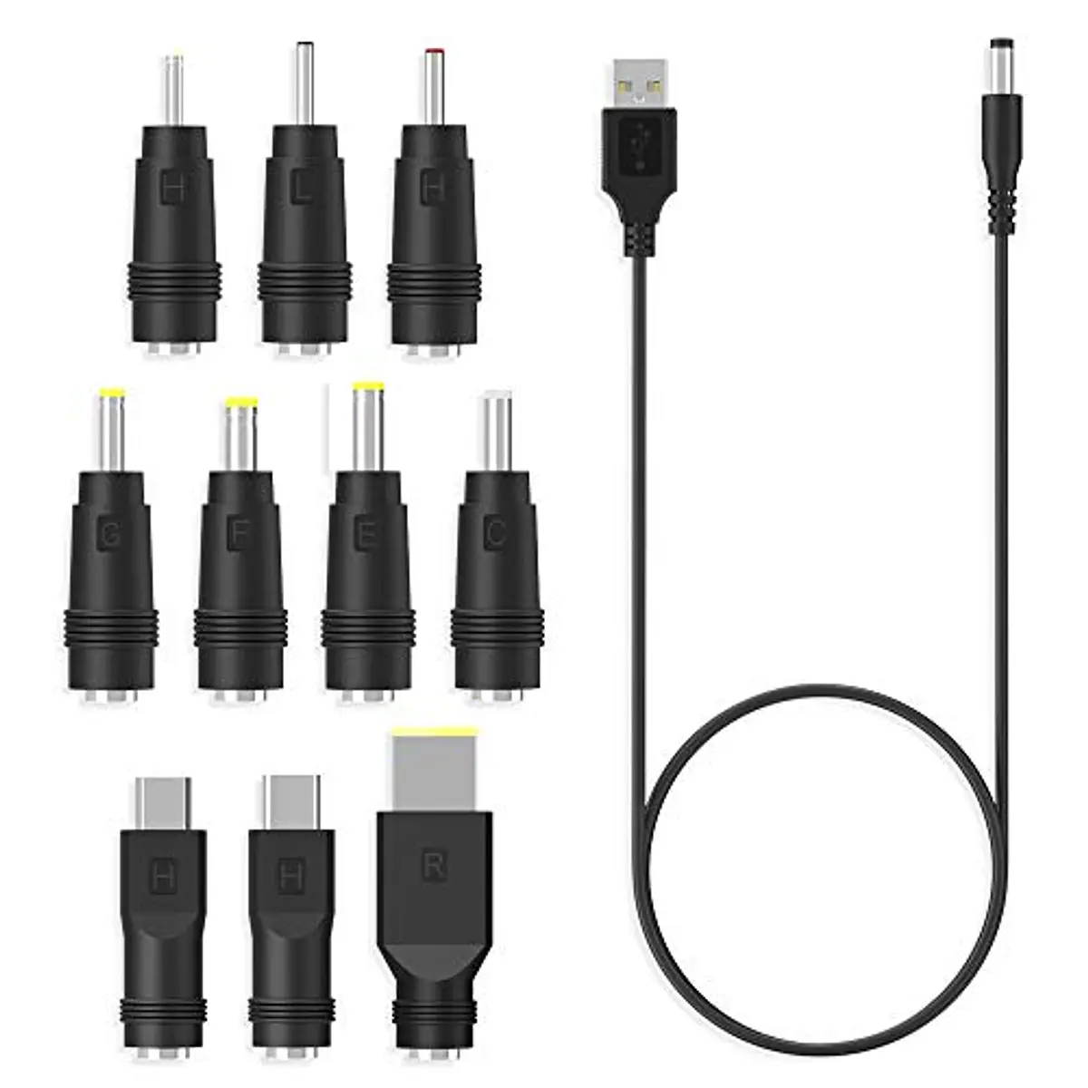 10 Piezas de Cable de Alimentación USB a CC con Conector ...